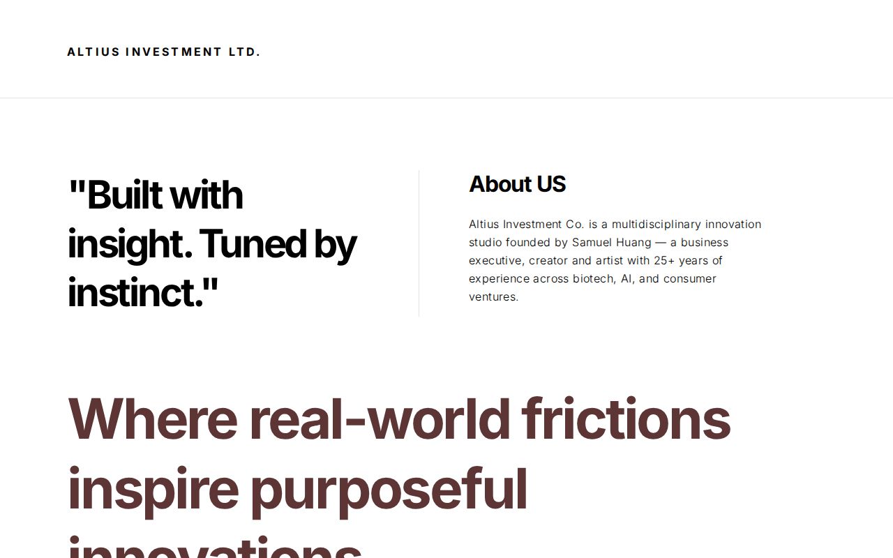 Altius Investment Ltd